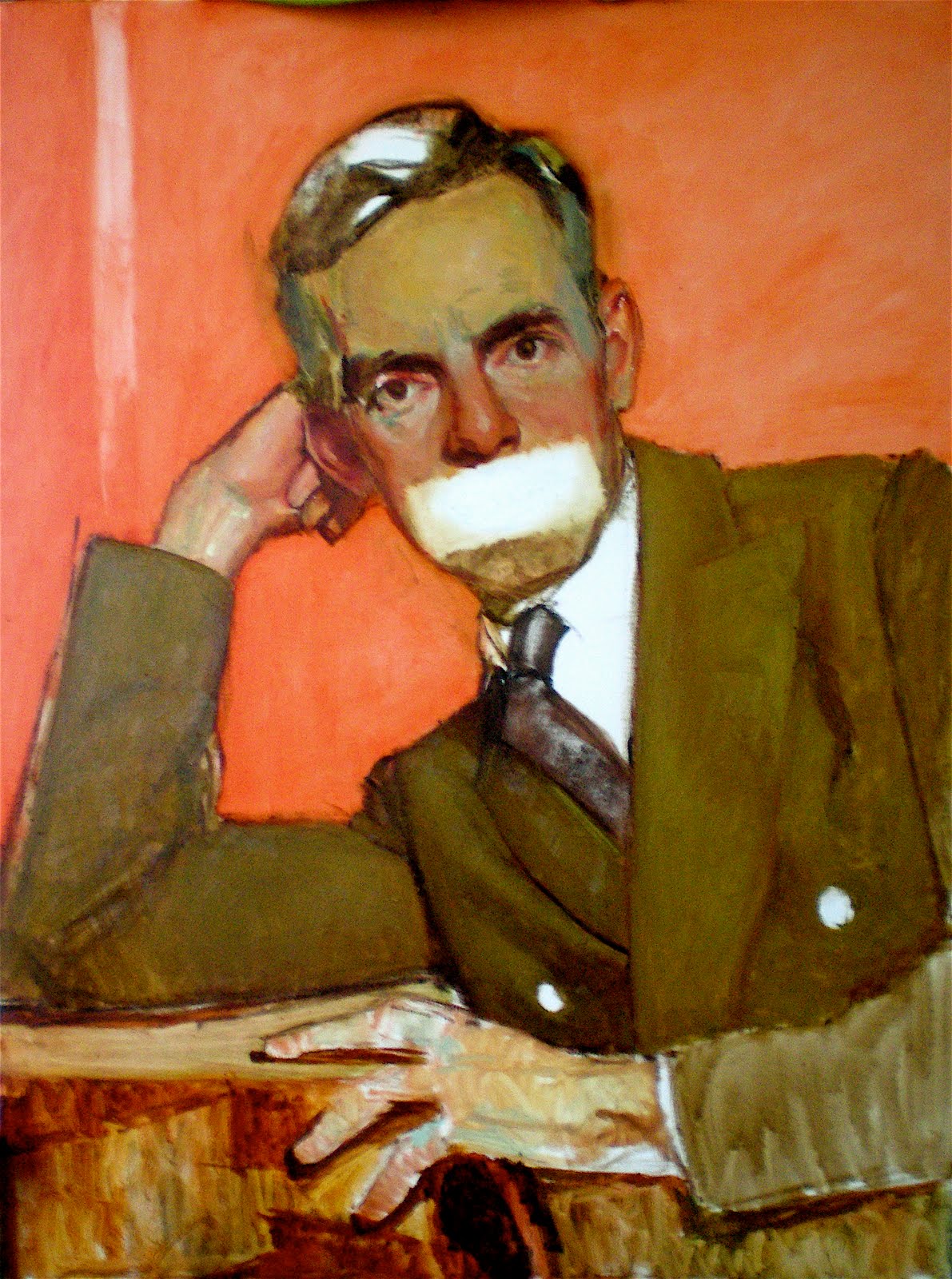 Michael J. Peery: New Painting-A portrait of Eugene O'Neill