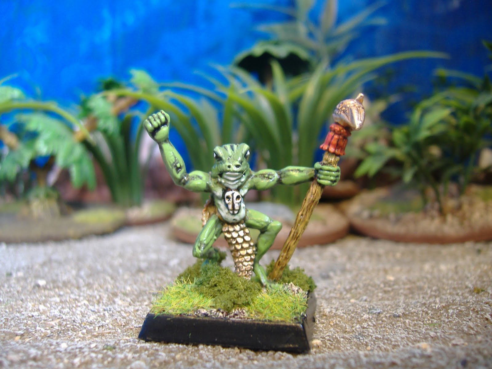 Jon's wargames minis: Warrior frogs - first unit