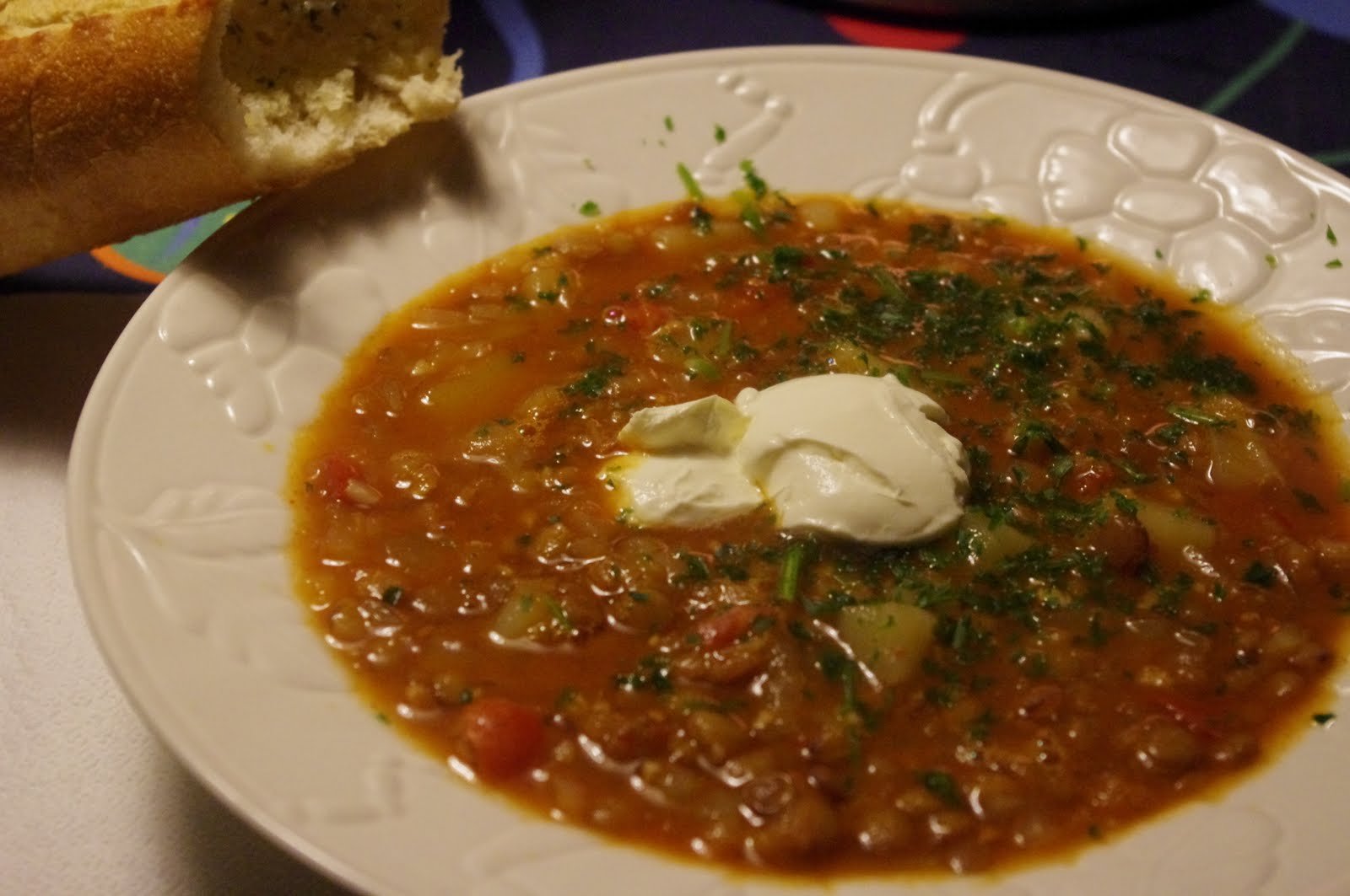 Ulrikas Mat: mustig linssoppa på gröna linser