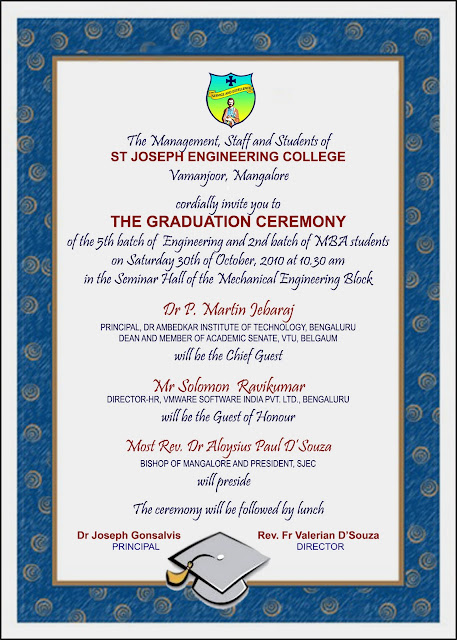 Department of Business Administration: Invitation for The Graduation ...
