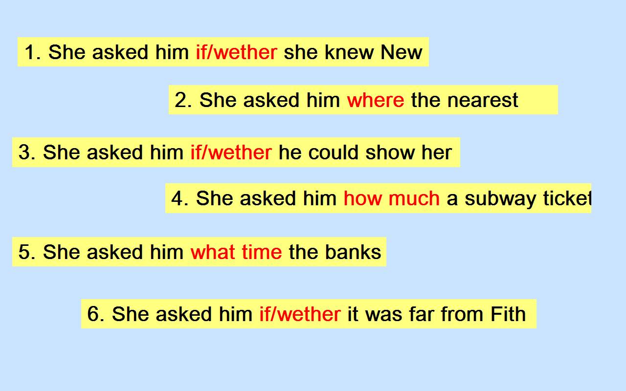 Maripaz B1 : Reported Speech. Questions