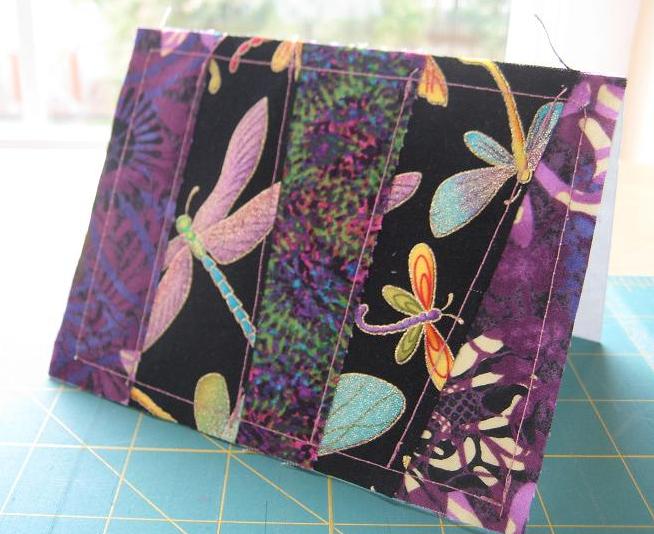 Patchwork Fabric Greeting Cards | Quilting in the Rain