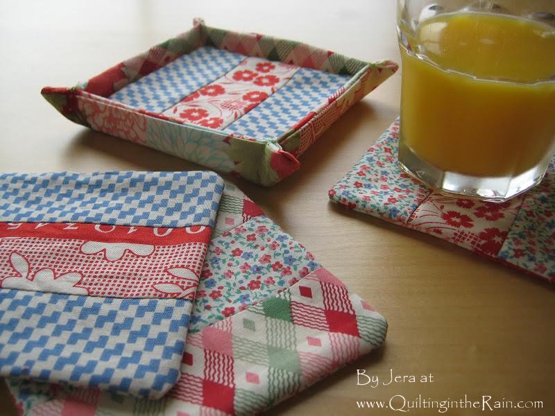 Patchwork Coasters | Quilting in the Rain