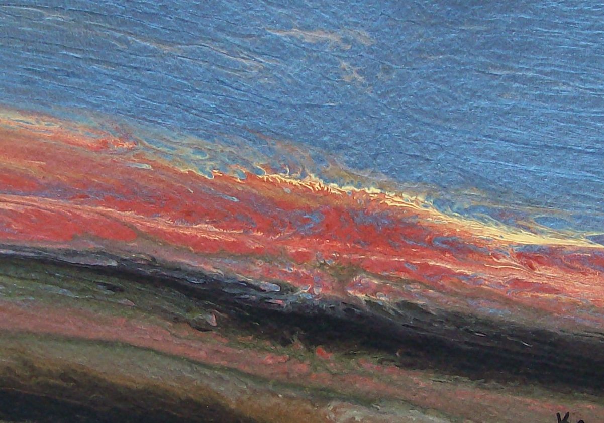 Contemporary Landscape Paintings : " Sky In Motion IV' Original ...