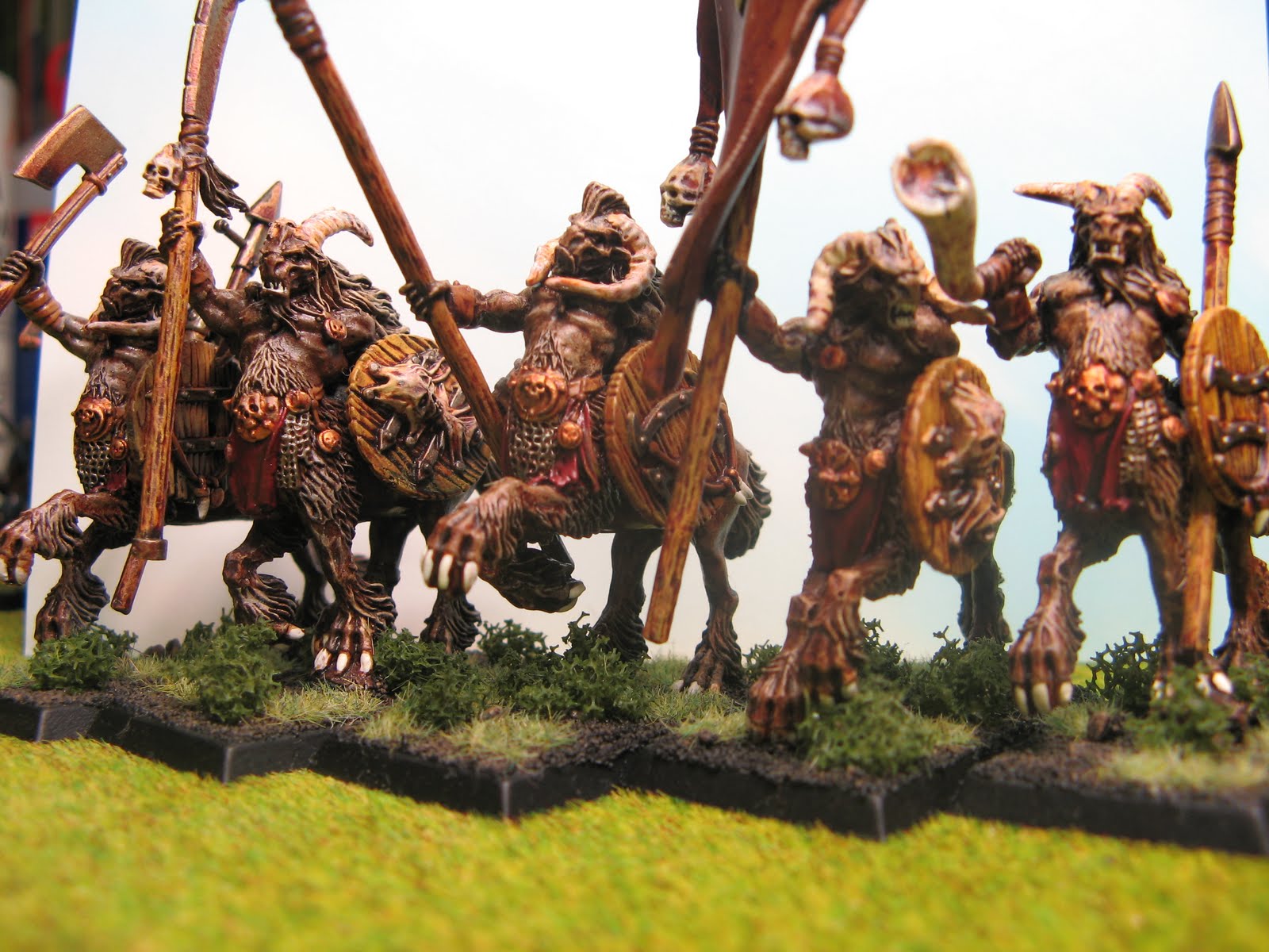 Enthusiastic Contrafibularatories: PAINTED FIGURES - WFB - Centigors
