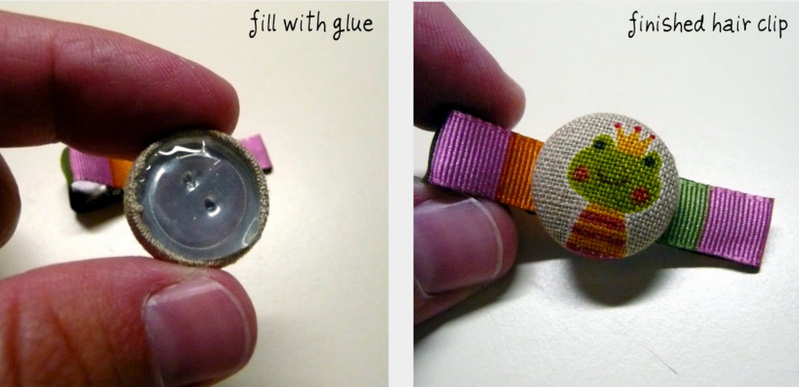 Gwenny Penny: Covered Button Hair Clip Tutorial