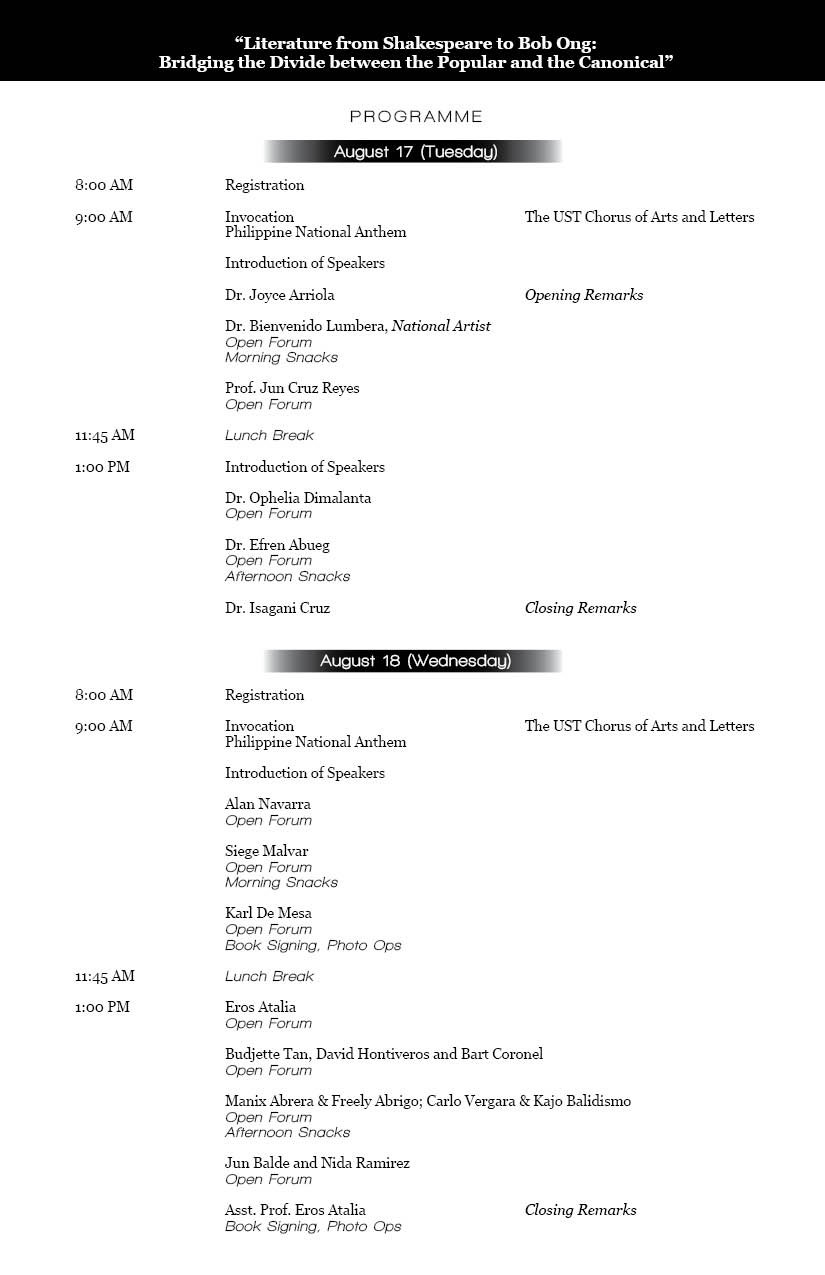 VISPRINT: Invitation / Programme