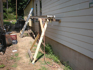 Building My House: 63: Home Made Scaffolds