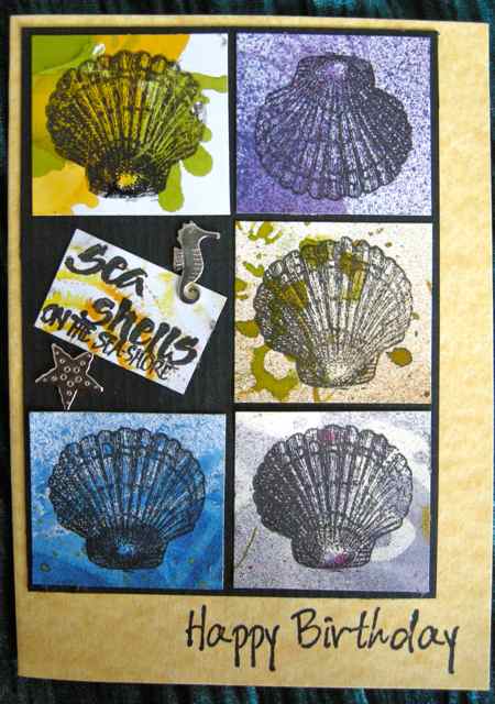 JoZart: Sea Shells and DH's Birthday Treat