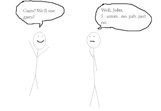 America: A History in Stick Figures: Harper's Ferry