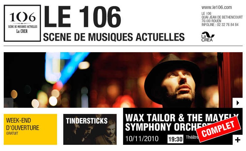 Nouvelle salle à Rouen: le 106