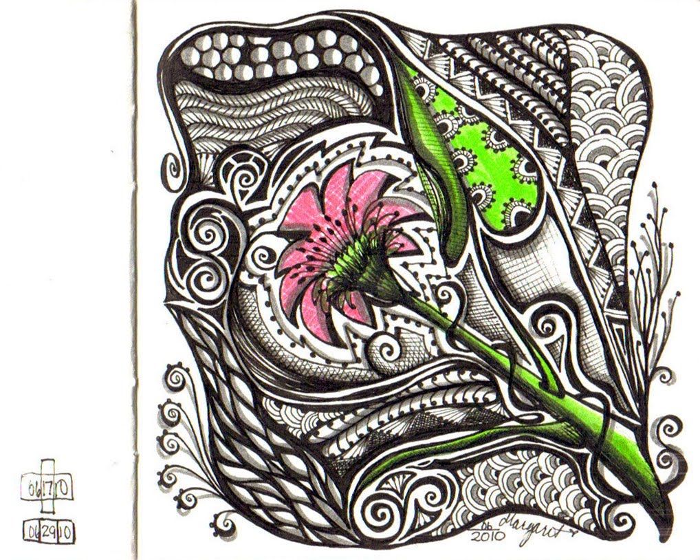 Water Blossoms: "A Blooming Zentangle..."