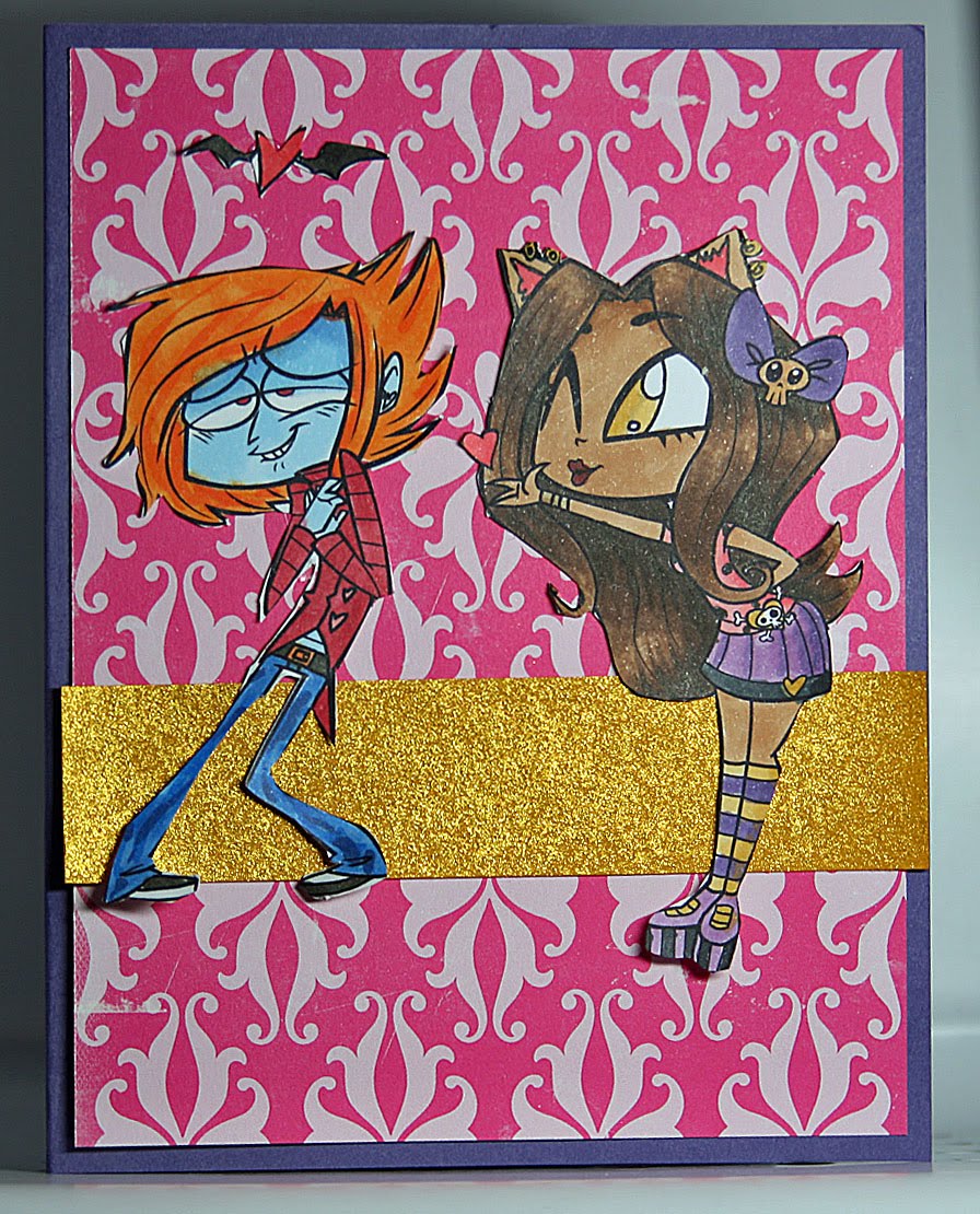 WickedPixie Creations: My Daughter's Monster High Card
