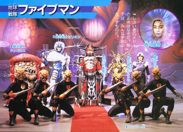 Henshin Grid: Super Sentai Villain Categories
