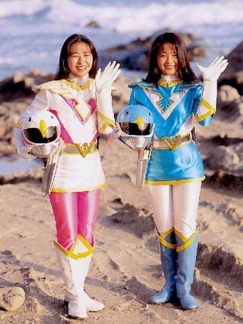 Henshin Grid: Super Sentai - Actors in suit without helmets