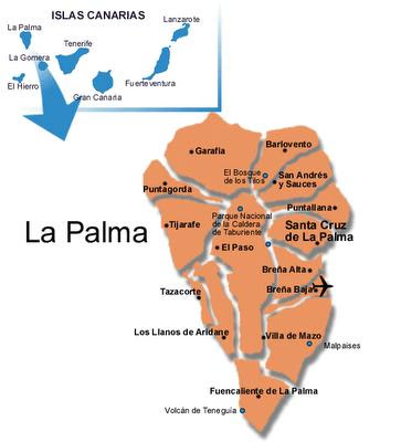 Around the World Maps: La Palma Map