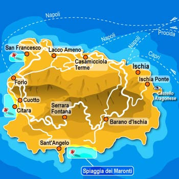 Around the World Maps: Ischia Map
