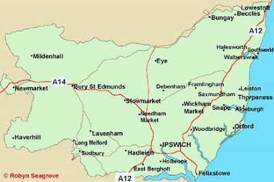 Around the World Maps: Suffolk Map