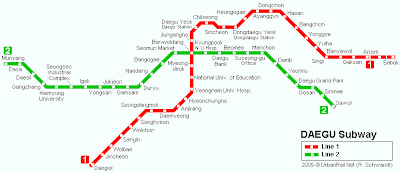 Around the World Maps: Daegu Metro