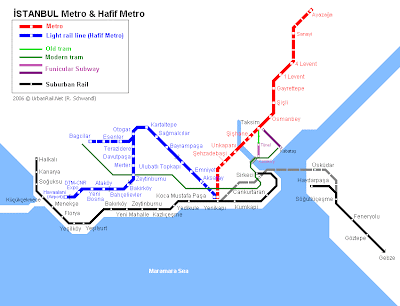 Around the World Maps: Istanbul Metro