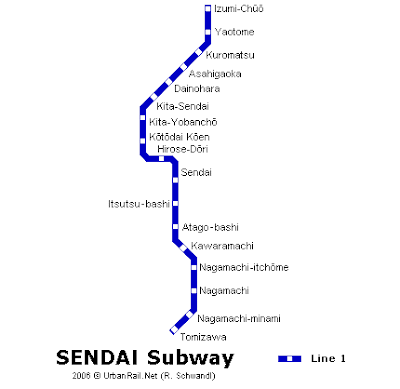 Around the World Maps: Sendai Metro
