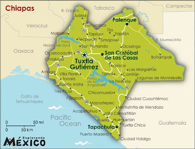 Around the World Maps: Chiapas Map