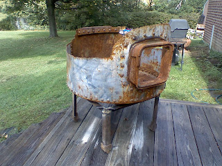 P.T. Ernst: Repurposed Furnace: Ornamental Fire Pit