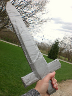 Warrior Girl- Rowena Murillo: Cardboard Pirate Sword Tutorial, or The ...