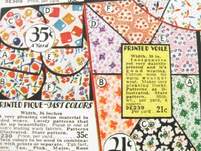Retro Age Vintage Fabrics: Vintage fabric textile designs - 1929