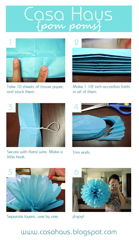 Casa Haus English: Pom Poms Tutorial