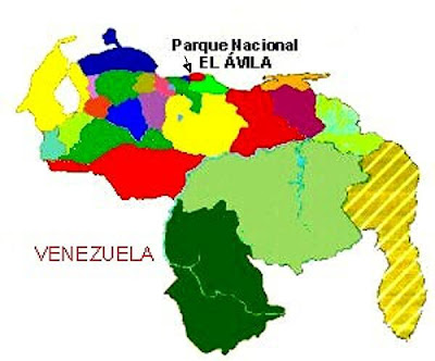 AVENTURA AVILA el blog de Pedro Biern: Ubicación en Venezuela del ...