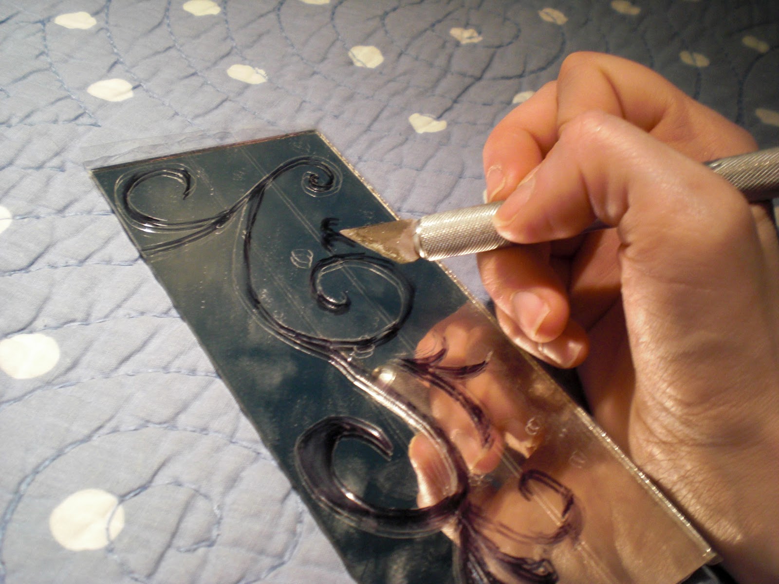 Emilie's DIY Diary: Etched Mirror