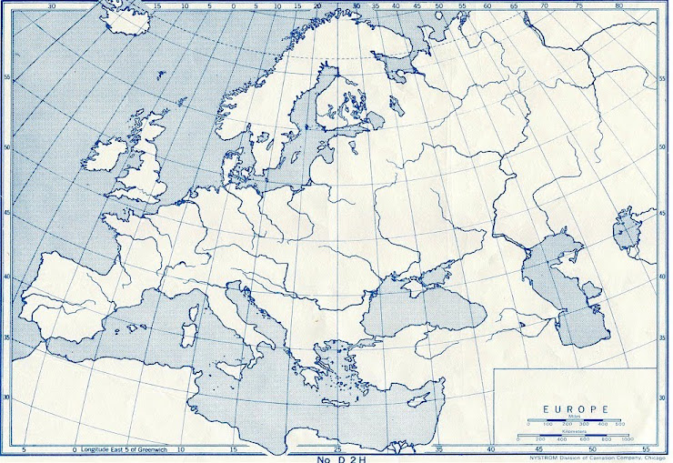 Map Of Europe Without Borders - Map
