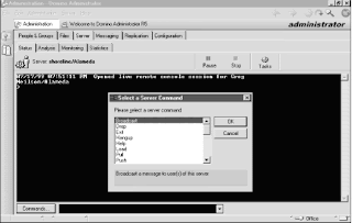 IBM Lotus Notes and Domino TIPS: Domino Server Tasks and Console Commands