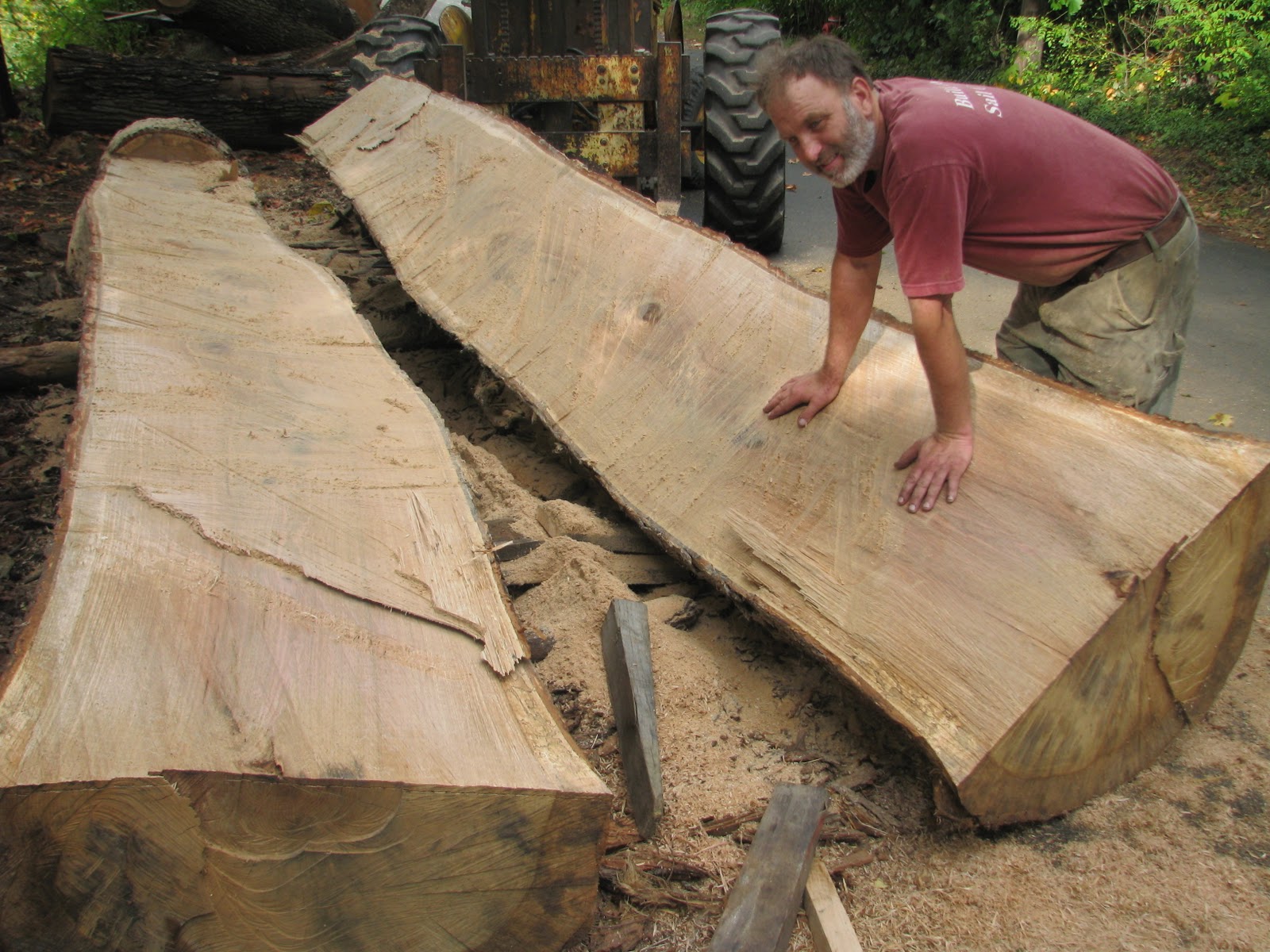 Boatbuilding With Burnham: Log Splitting for the Stem