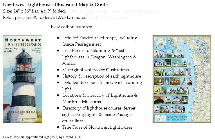 Bella Terra: Adventures in Map Publishing: New Northwest Lighthouses ...