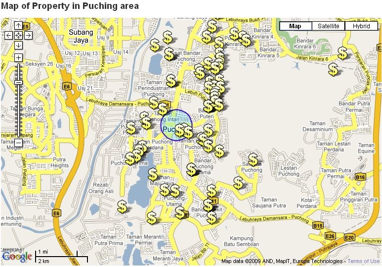 Malaysia Most Wanted: Property Price Map of Puchong