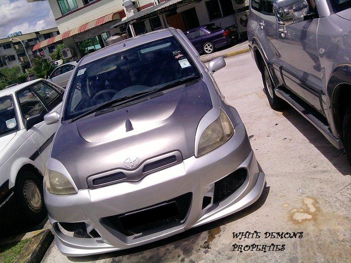 white demons: toyota vitz modified spotted @soon lee