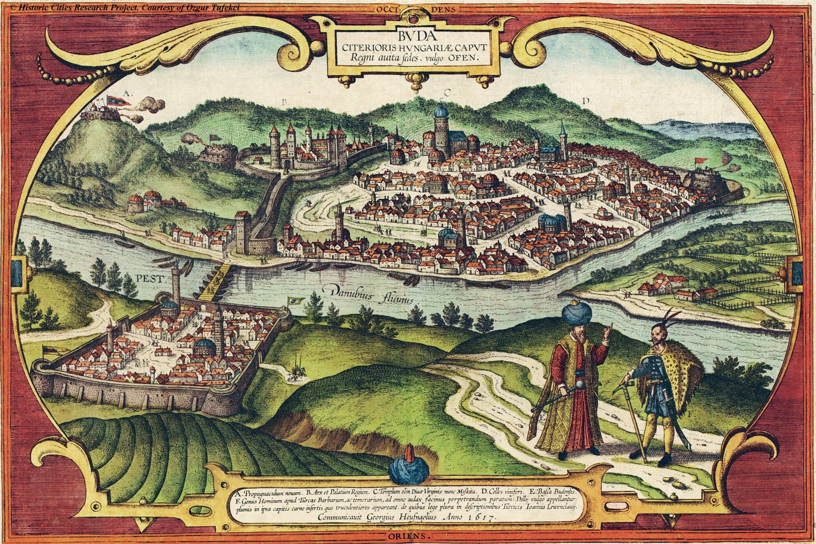 Old Budapest/Budapest régen: Budapest 1617 - City Map