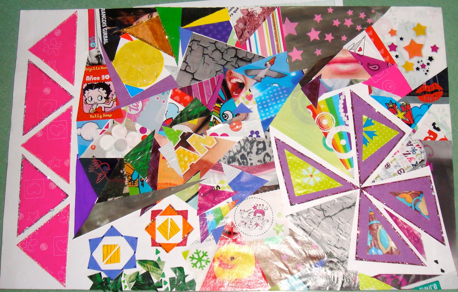 Diseño 1: Collage - Triángulos