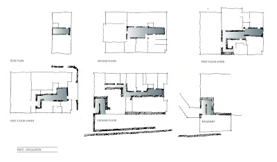 MHU Architecture: Parti and Poche sketches