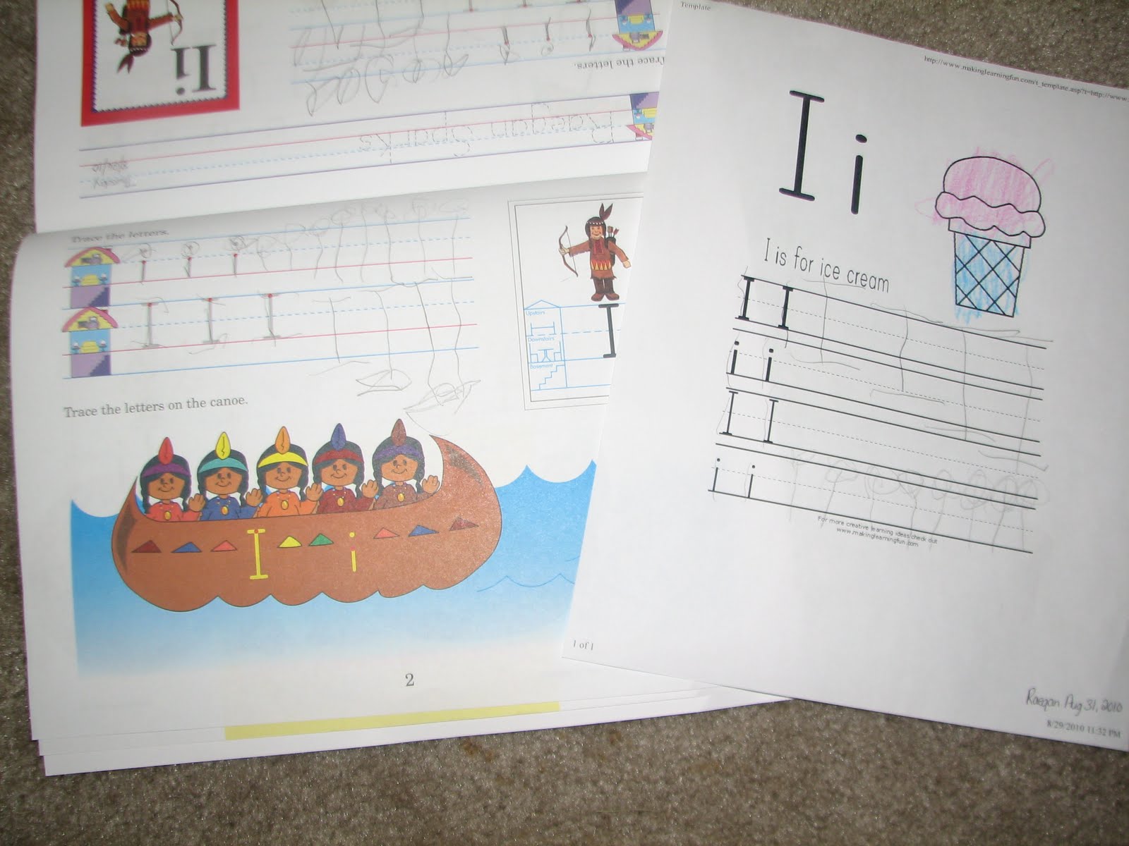 Izzie, Mac and Me: Preschool: Letter I and Number 1 Unit