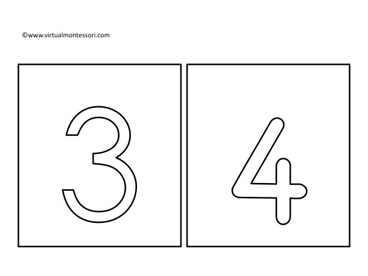 Montessori on the go: The Sand Paper Numerals