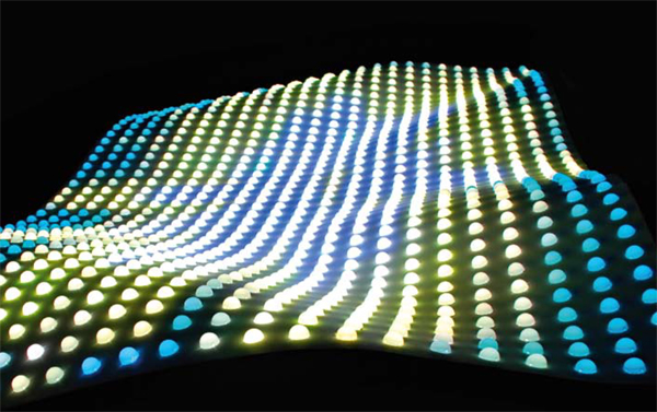 Flex Dot, LED strip, soft LED pixel dots, LED string: Soft LED Display