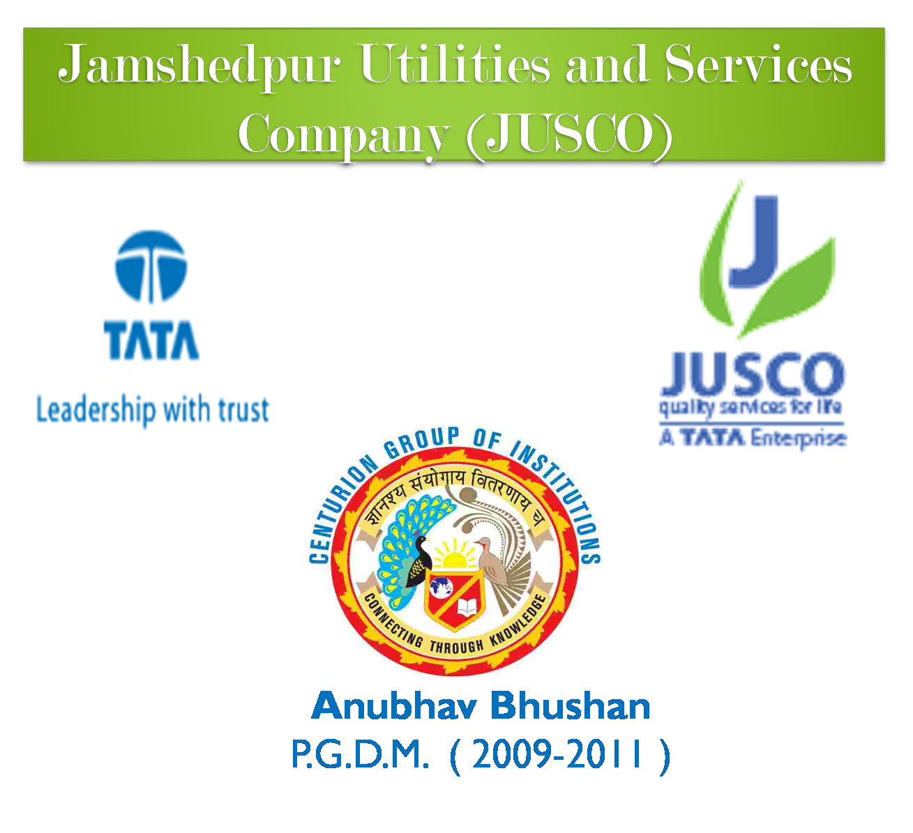 Management and My Creation.....: JUSCO....Presentation