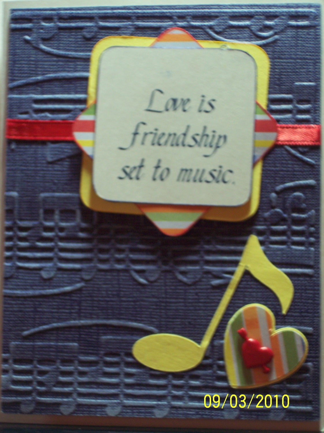 Craft Lounge Creations: Card - Music Notes