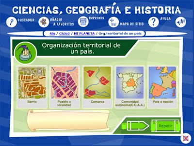 Clase 6º A CEIP Mata Linares: Organización territorial de un país