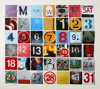 make scents: Do this cool Numbers Photo Calendar with me