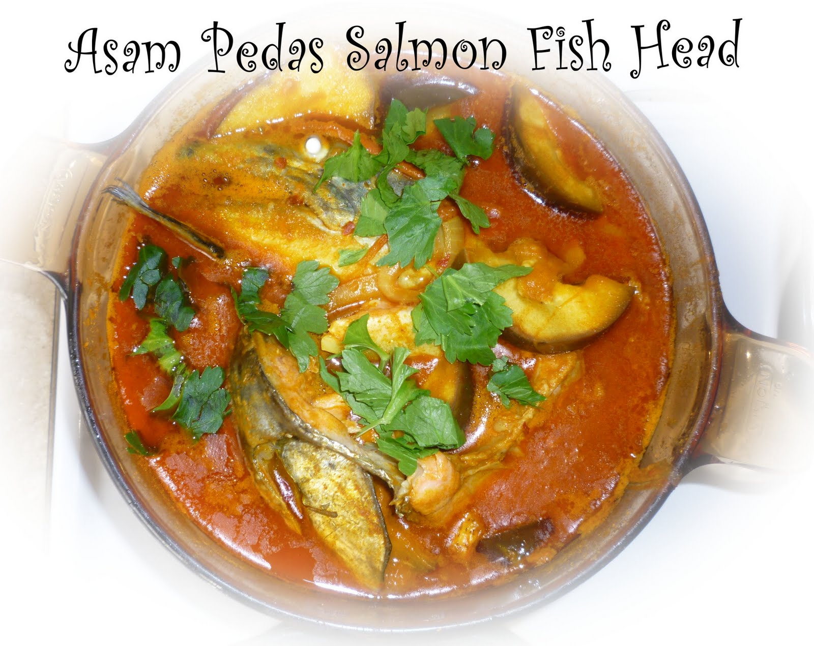 Yin's homemade 盈盈巧手: Assam Pedas Salmon fish head 亚叁鱼头
