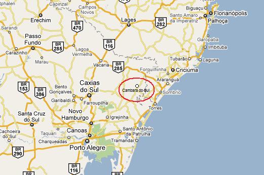 Viajar é preciso!: CAMBARÁ DO SUL-RS - COMO CHEGAR